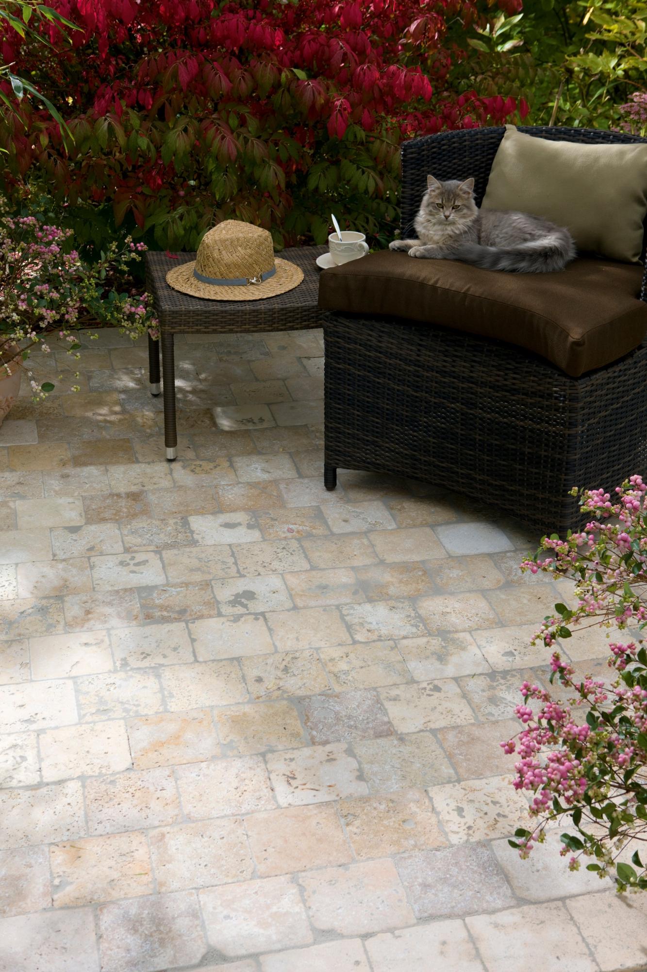 Trame pierre naturelle Antalya, beige clair, L.30 x l.30 cm x Ep.10 mm ...