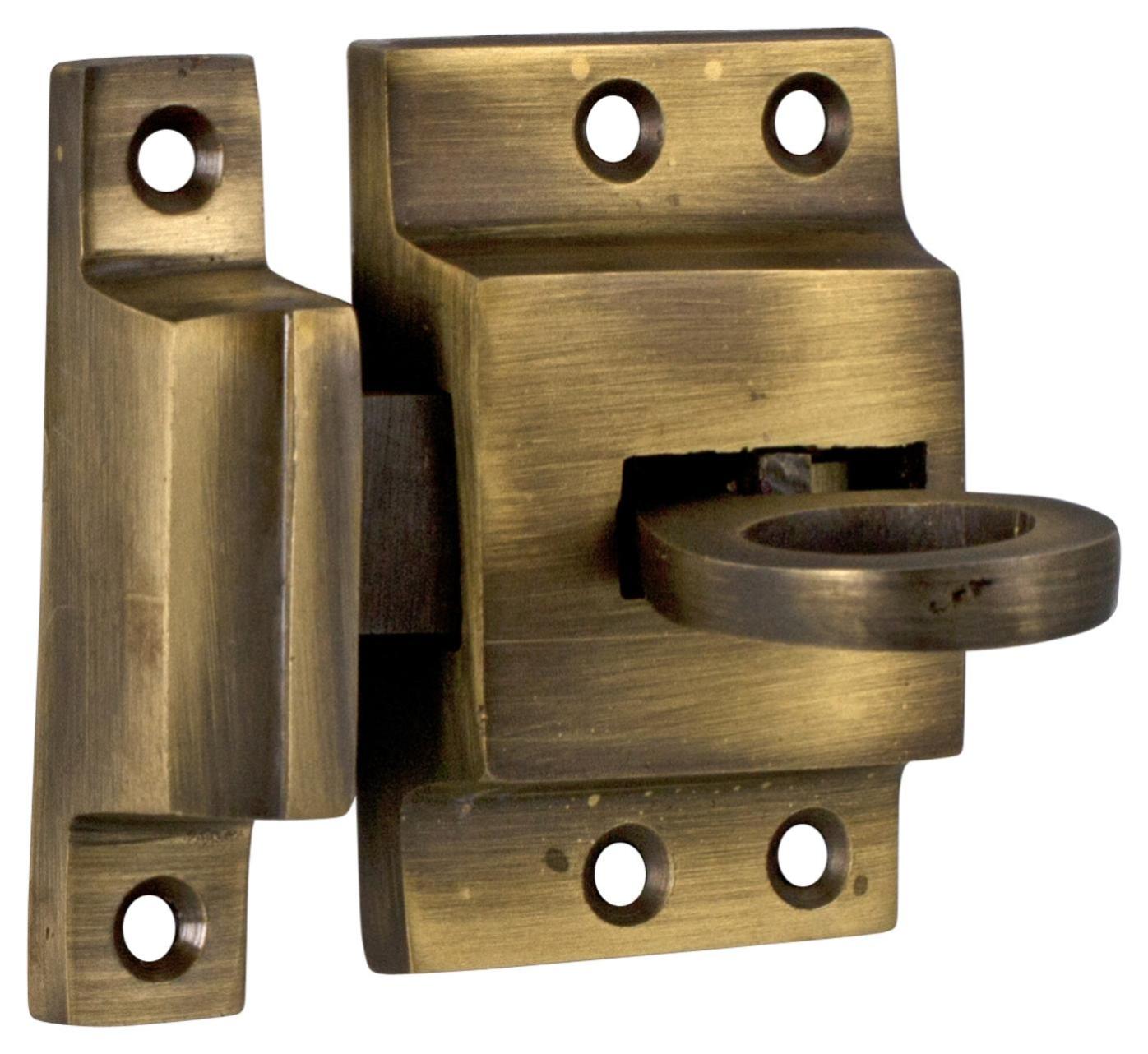 Verrou rustique HARDWARE, laiton vieilli bronze | Leroy Merlin