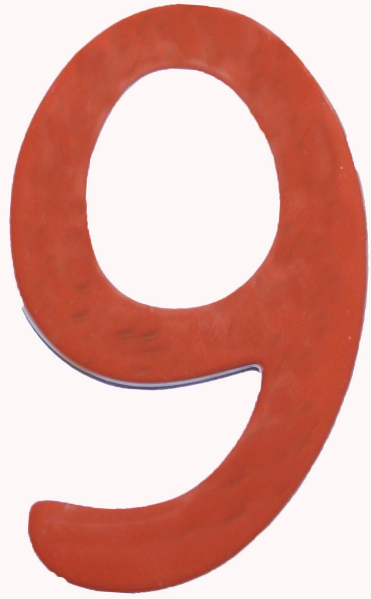 Chiffre 9 en résine brillant H.6 x l.3.5 cm | Leroy Merlin