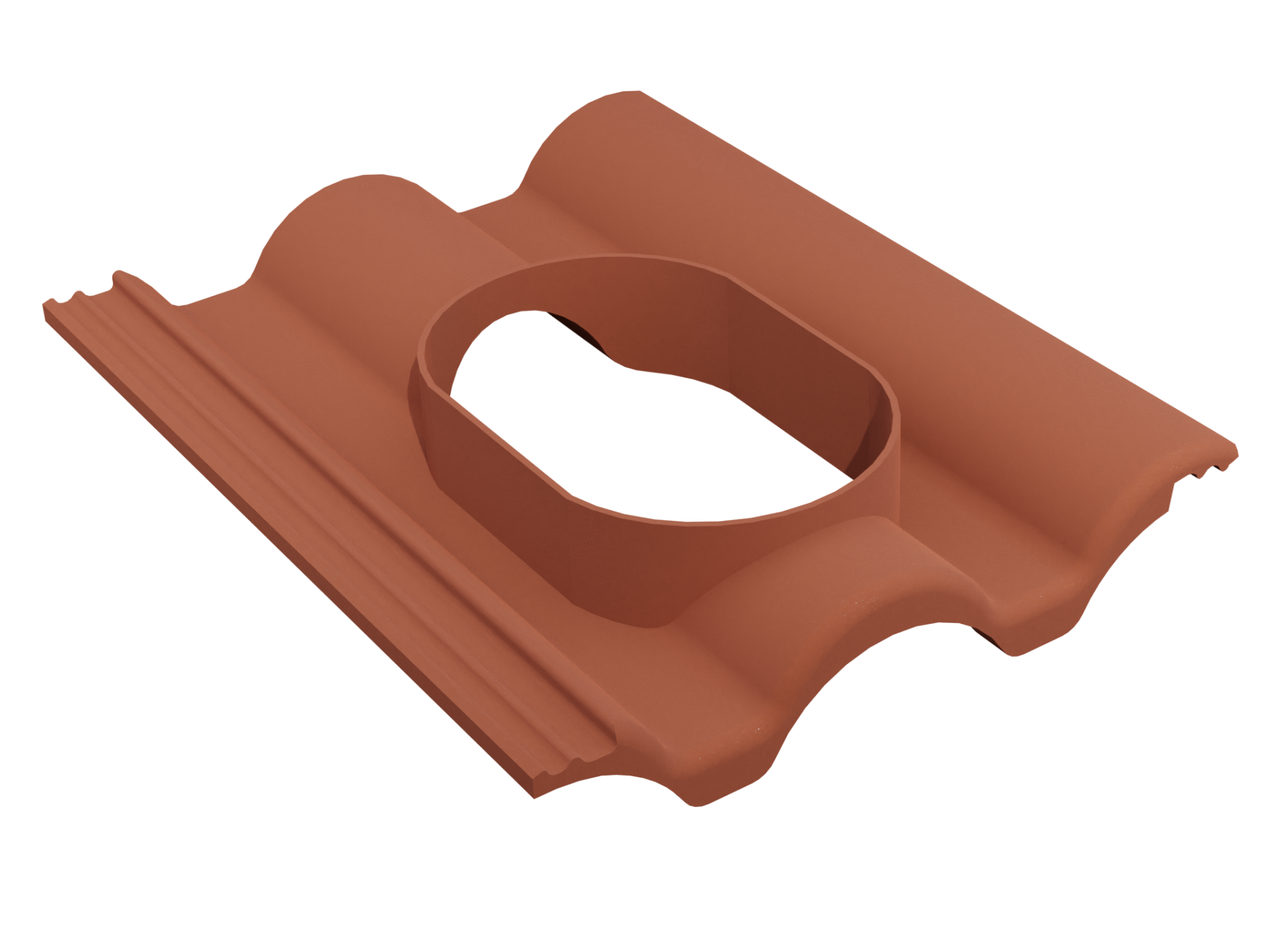 Tuile à douille MONIER rouge | Leroy Merlin