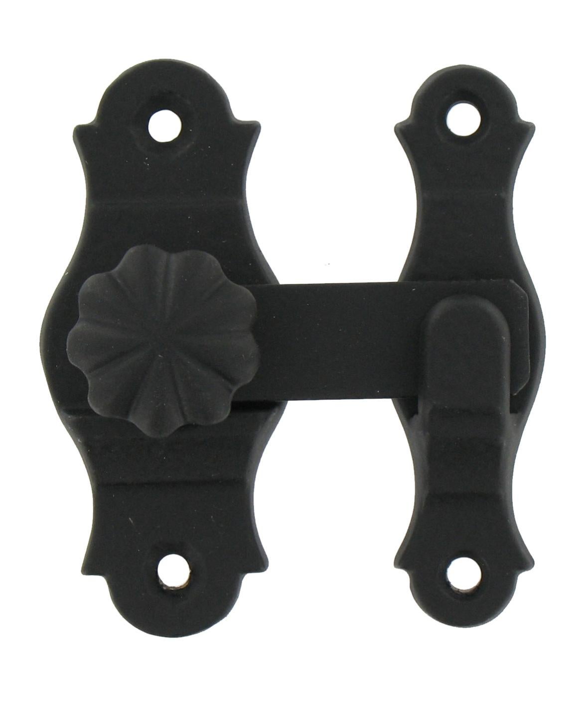 Targette a loquet, fer mat noir | Leroy Merlin