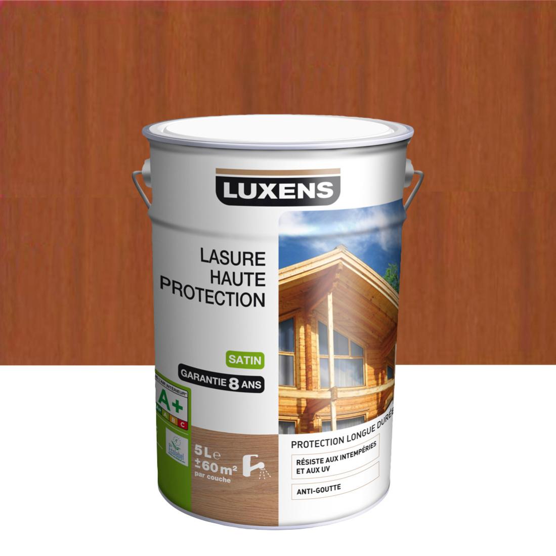 Lasure LUXENS Haute protection 5 l, bois exotique | Leroy Merlin