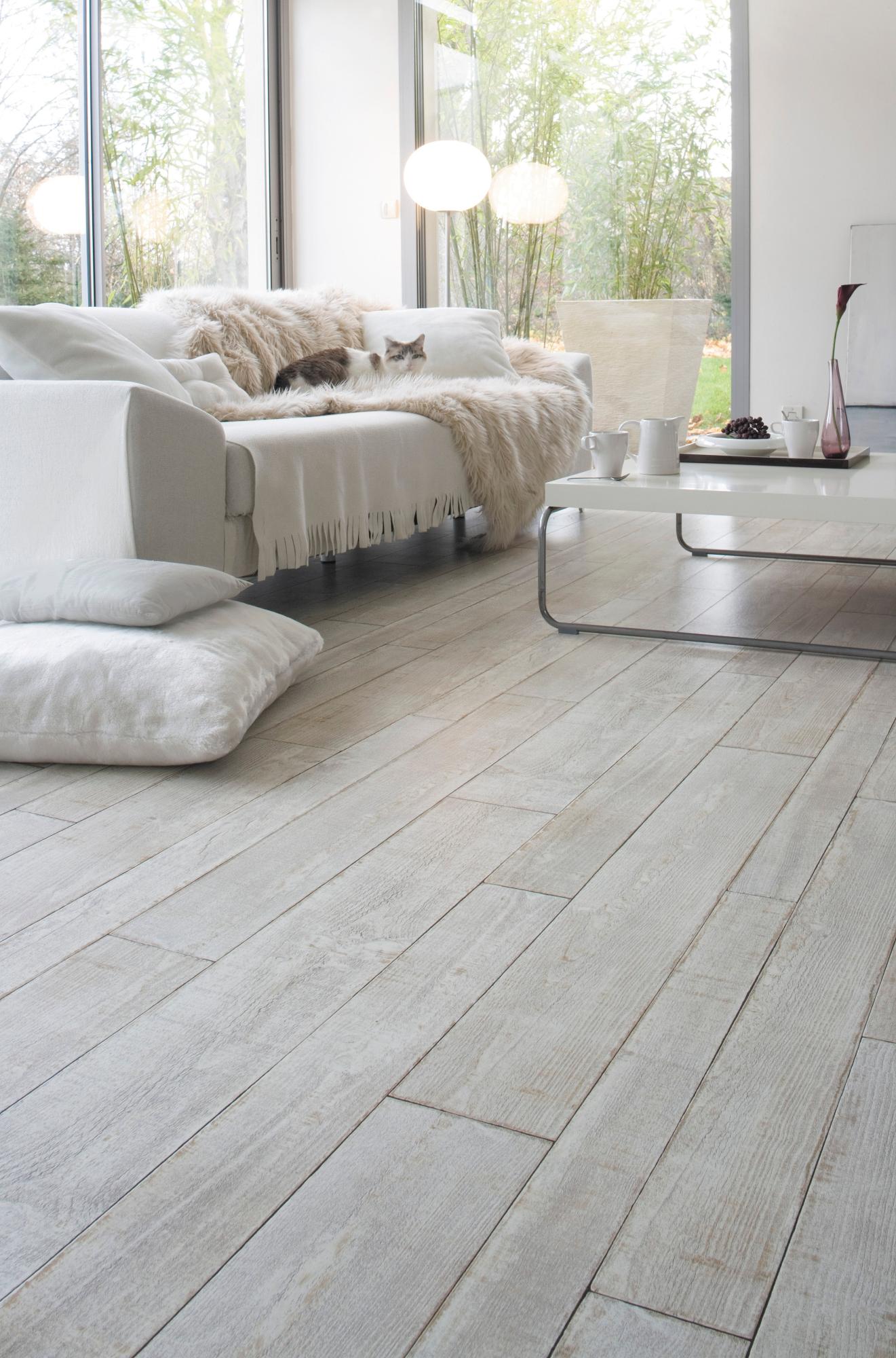 Sol PVC blanc playa, GERFLOR Texline l.4 m | Leroy Merlin