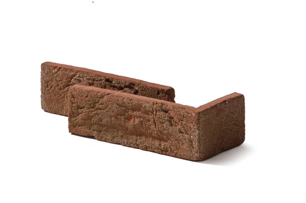 Lot de 24 angles brique flammée béton Country 668, Ep.14 mm | Leroy Merlin