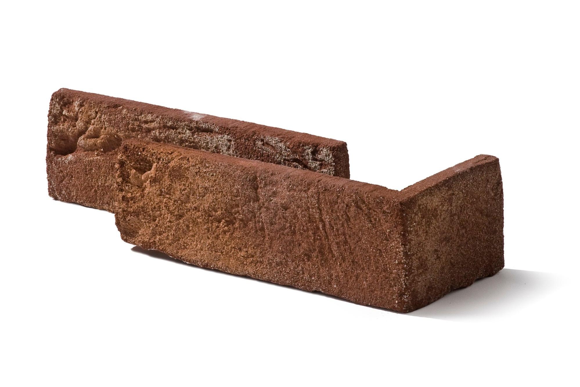 Lot de 24 angles brique flammée béton Country 640, Ep.14 mm | Leroy Merlin