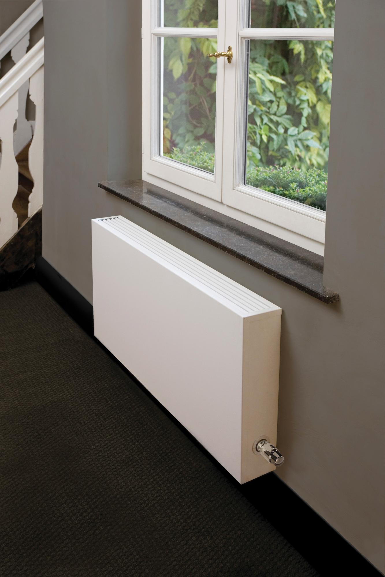 Radiateur eau chaude horizontal EQUATION Type 15 blanc, 1125W H.52 x l ...