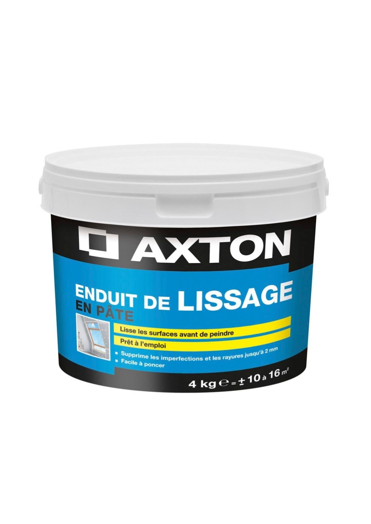 Enduit de lissage pâte blanc AXTON, 4 kg | Leroy Merlin
