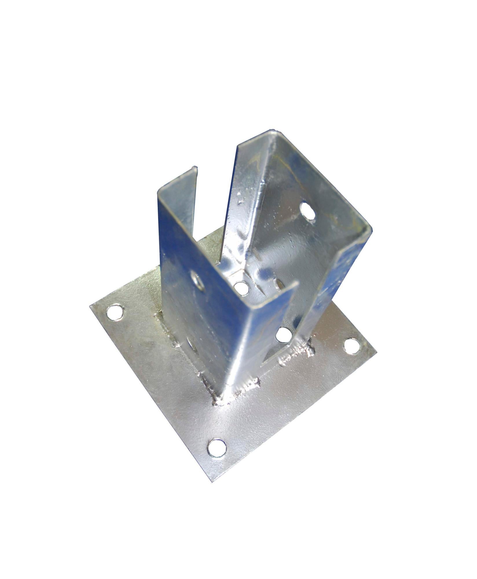 Support à fixer acier à fixer gris, H.15 x l.7.7 x P.7.7 cm | Leroy Merlin