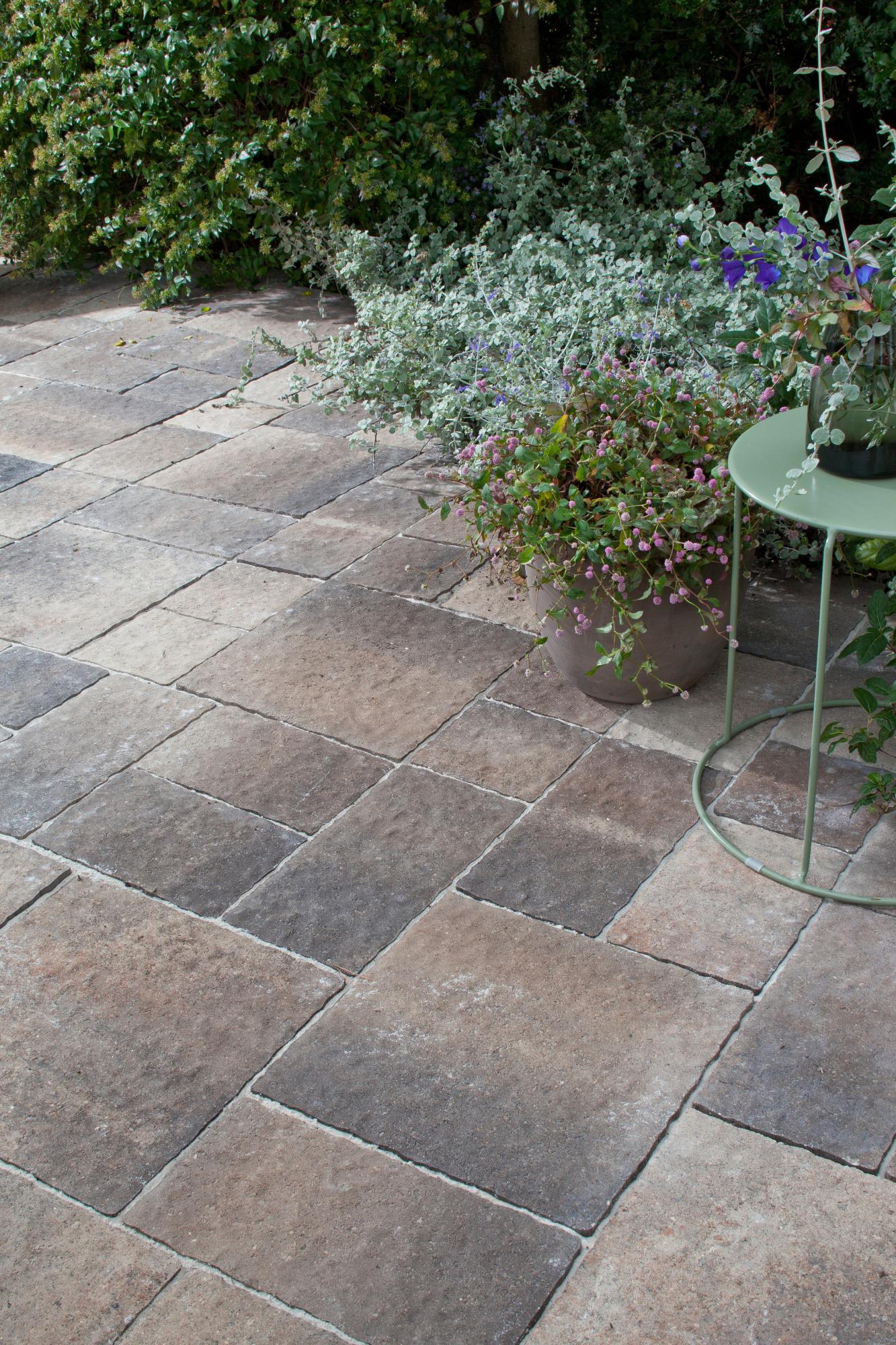 Pavé béton Xl multiformat, rouge orangé , 40x40cm, 20x20cm, 30x20cm ...