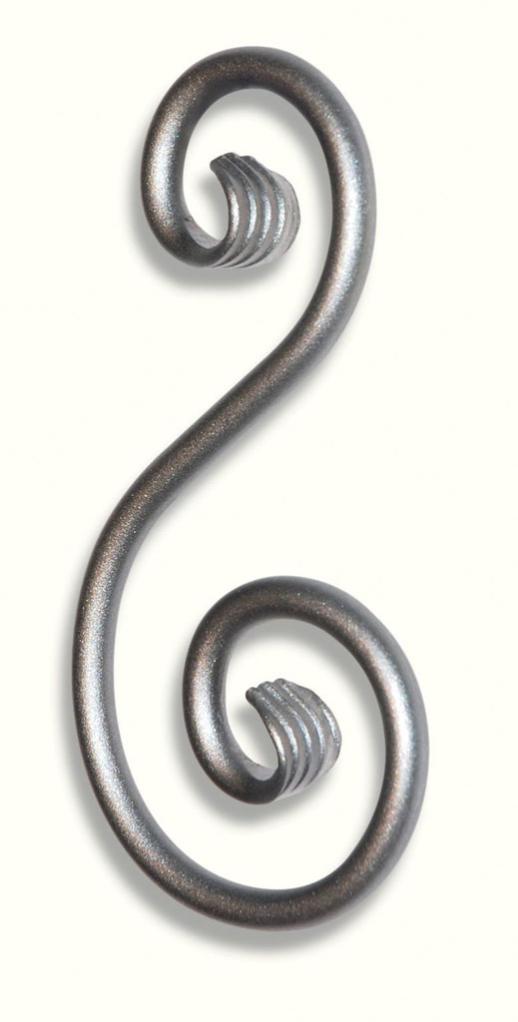 Volute à souder fer brut, 22 x 11 cm | Leroy Merlin