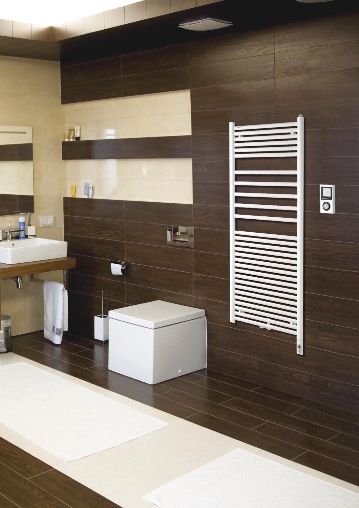 Sèche-serviettes eau chaude mixte acier ACOVA Angora mixte blanc, 795 W ...