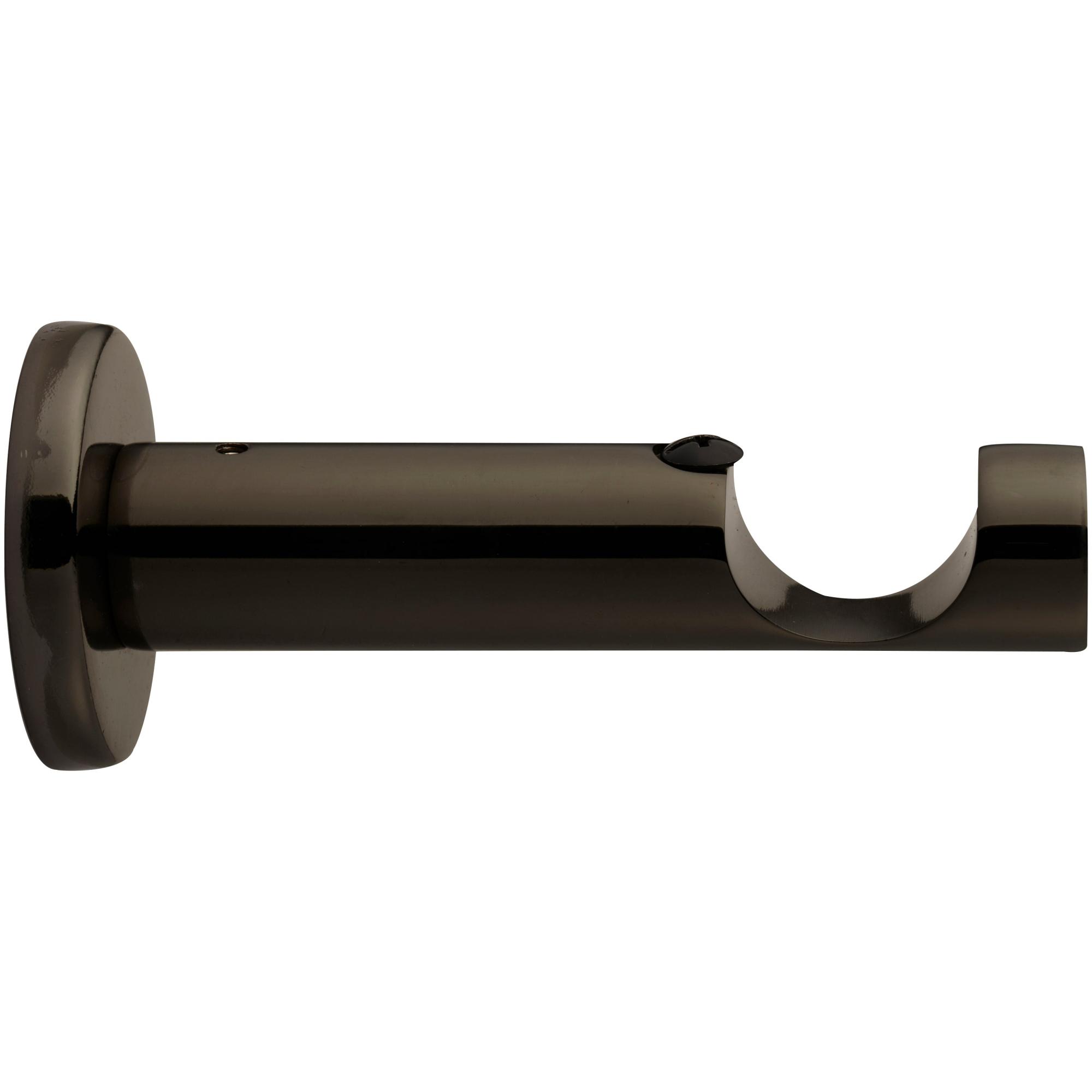 Support tringle à rideau Chic, 28 mm black nickel brillant INSPIRE | Leroy Merlin