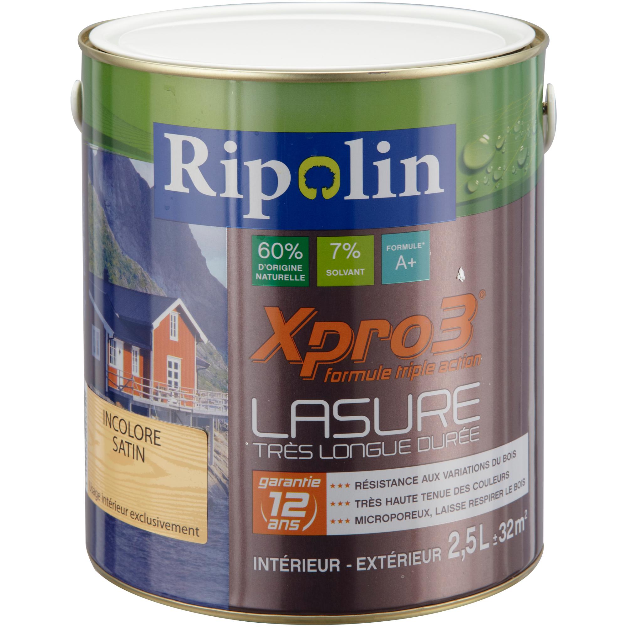 Lasure RIPOLIN Xpro3 2.5 l, incolore | Leroy Merlin