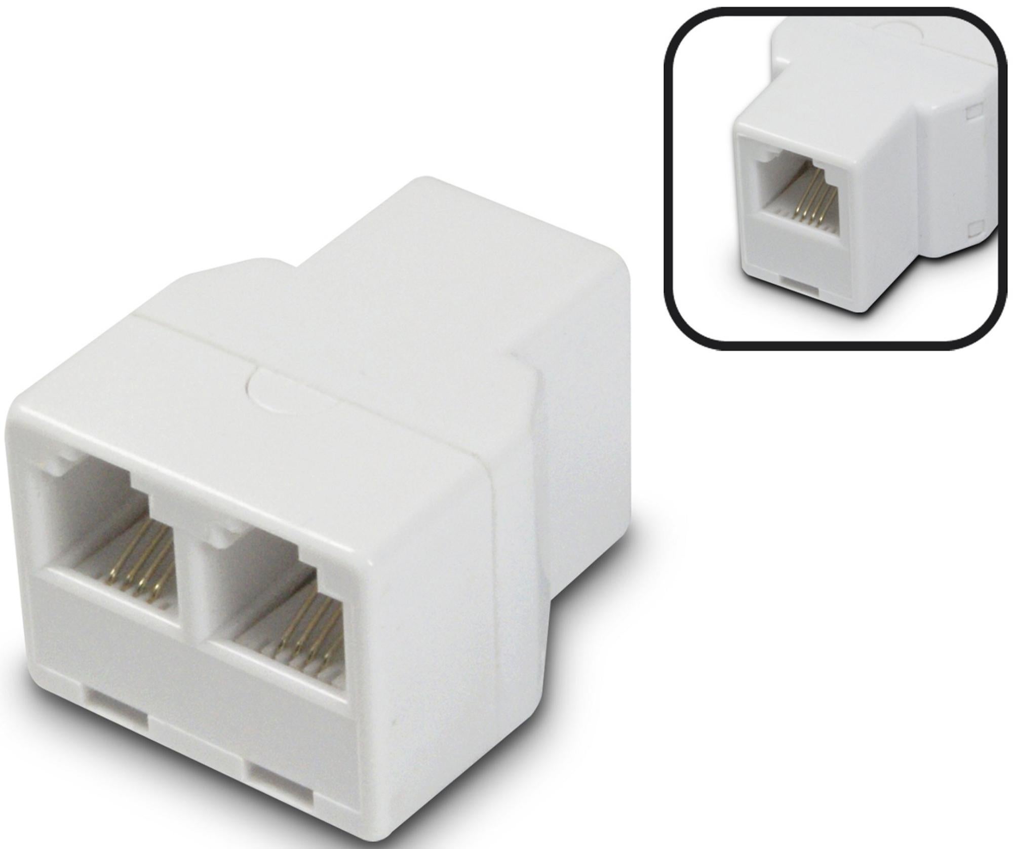 Adaptateur rj11 femelle EVOLOGY | Leroy Merlin