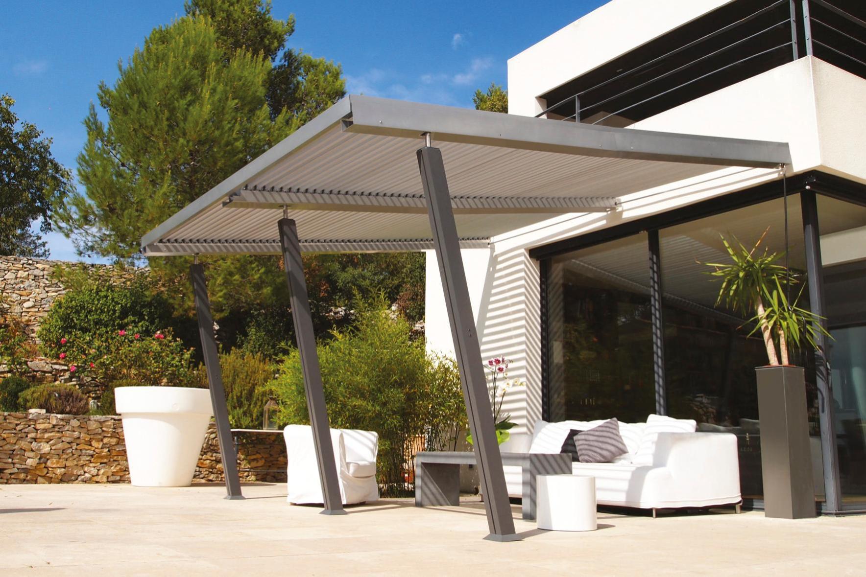 Tonnelle Adossee Aluminium