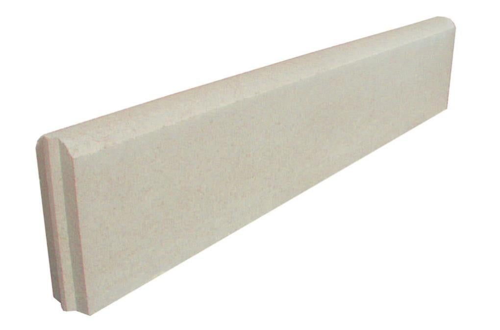 Bordure droite Longueur 1m béton ton pierre, H.20 x L.100 cm | Leroy Merlin