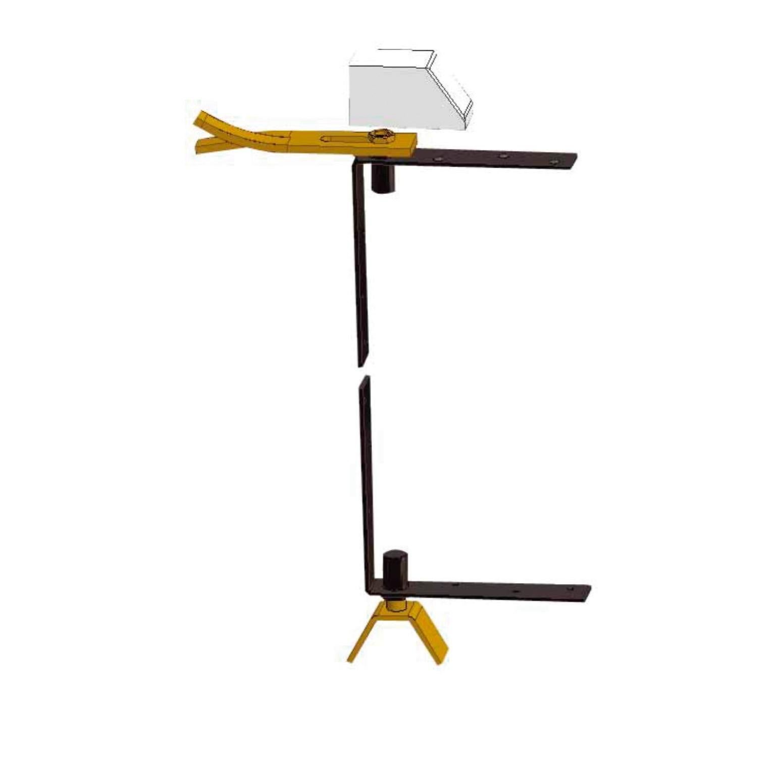 Pivot acier zingué, H.200 x L.200 x P.35 mm | Leroy Merlin