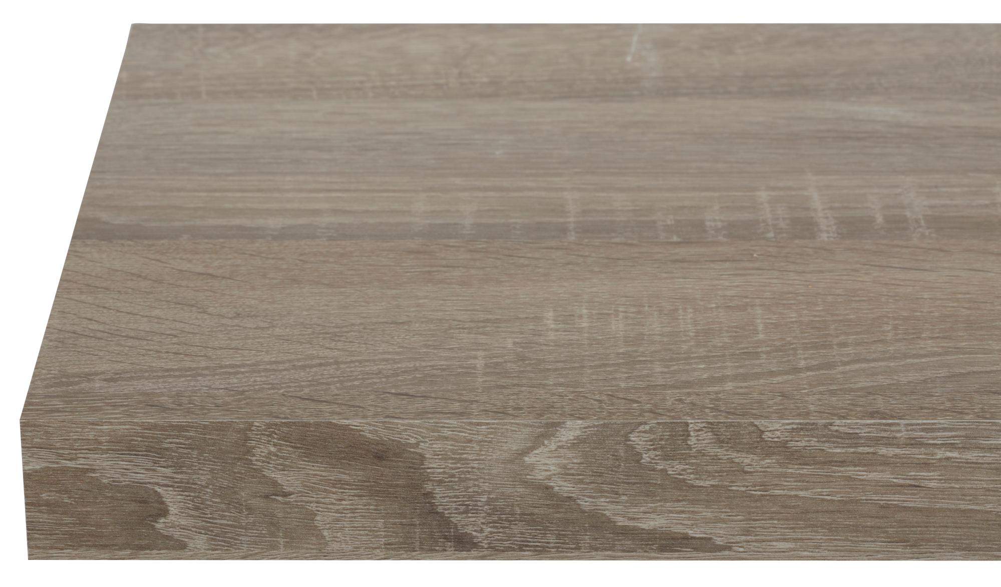 Plan snack stratifié Effet chêne grisé Mat L.200 x P.40 cm, Ep.38 mm ...