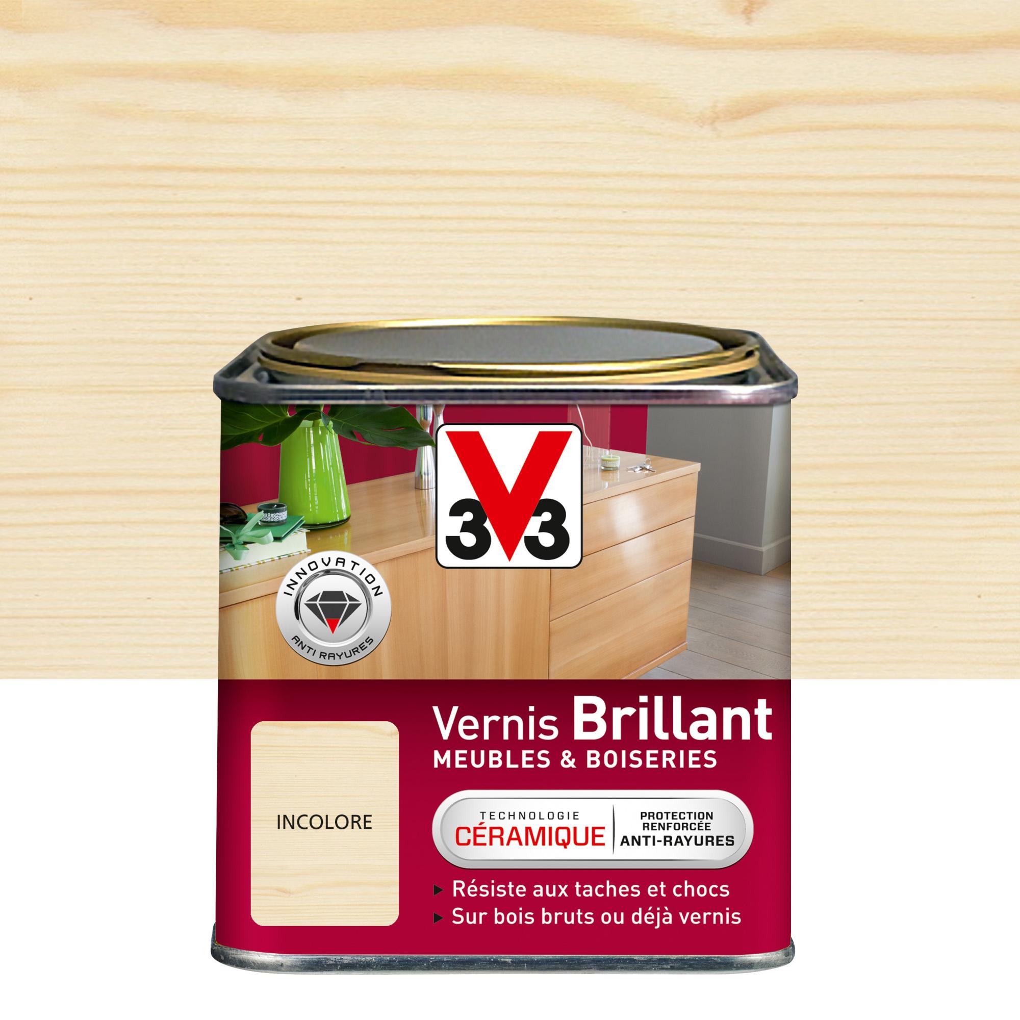 Vernis meuble et objet V33, incolore brillant, 0.75l | Leroy Merlin