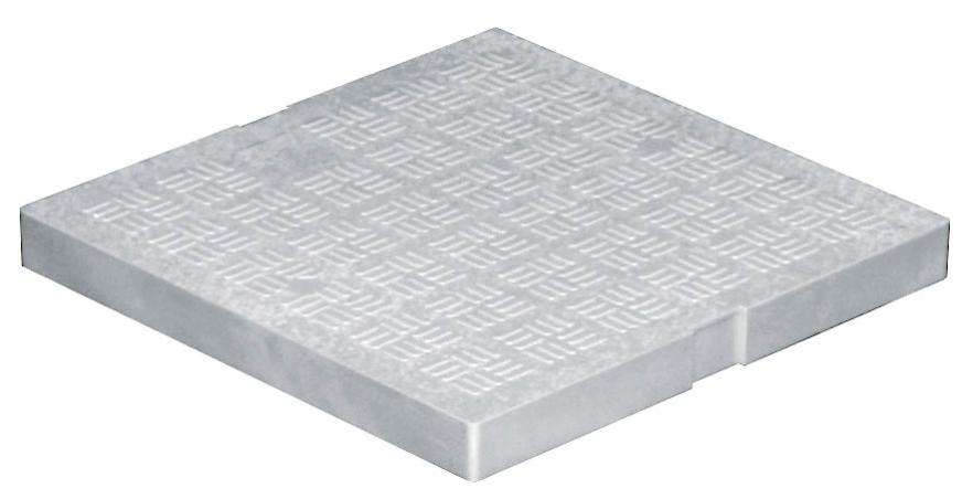 Tampon de sol antichoc pvc gris FIRST PLAST, L.20 x l.20 cm | Leroy Merlin