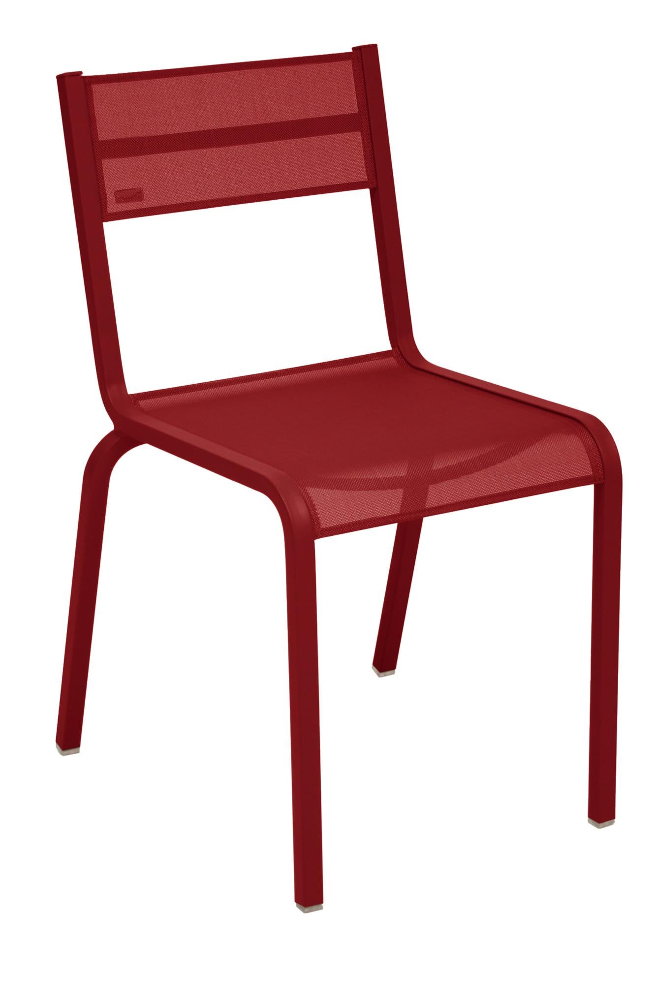 Chaise de jardin FERMOB Oléron en aluminium piment | Leroy Merlin