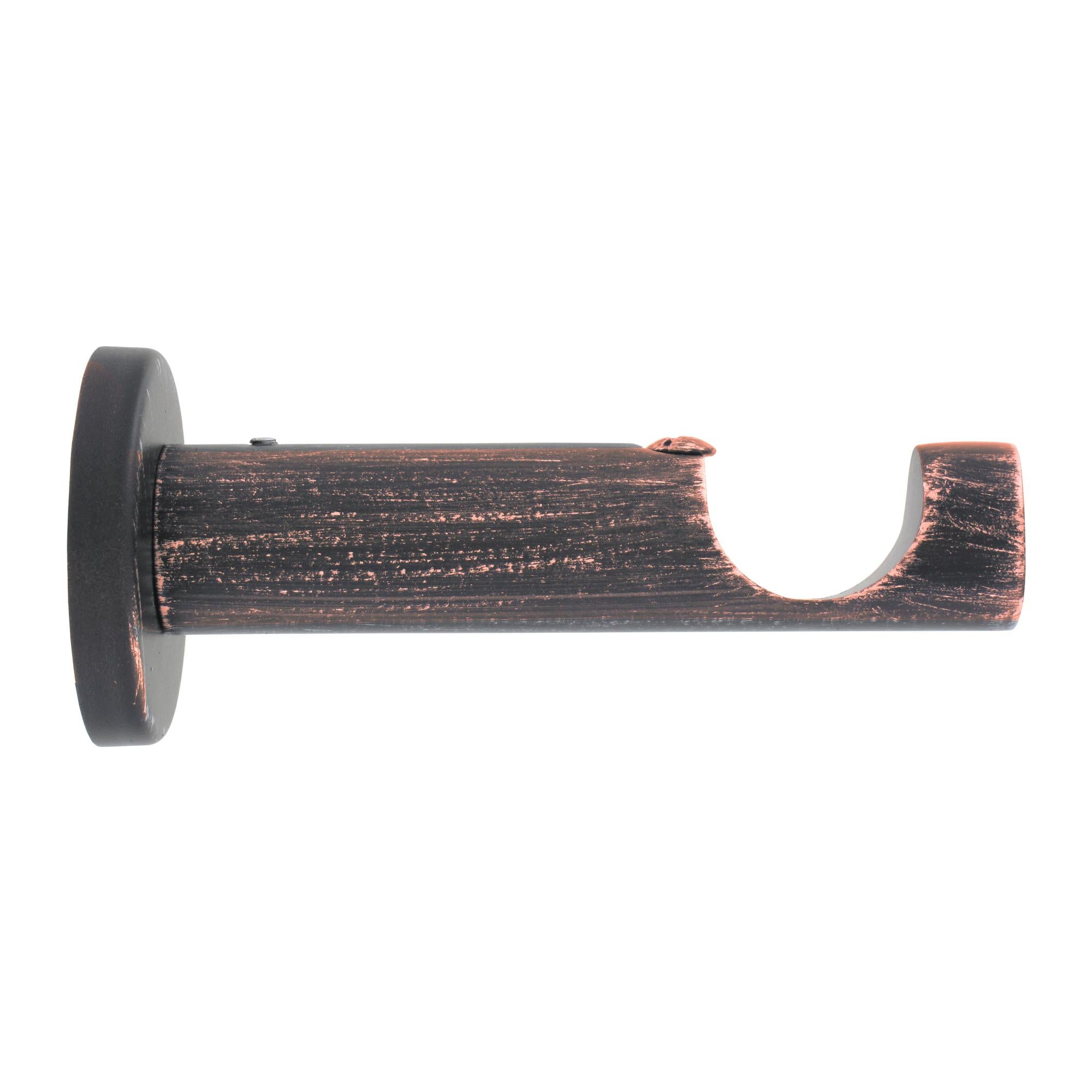 Support tringle à rideau Factory, 28 mm noir / cuivre patiné INSPIRE ...