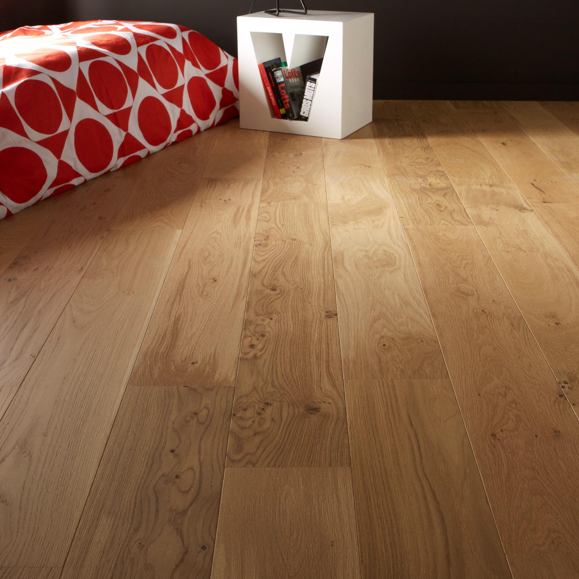 Parquet contrecollé chêne naturel vitrifié XXL Broceliande | Leroy Merlin