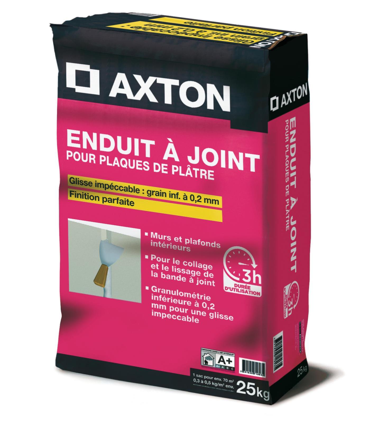Enduit à joint pour plaque de plâtre Fassajoint 3h AXTON, 25 kg | Leroy Merlin