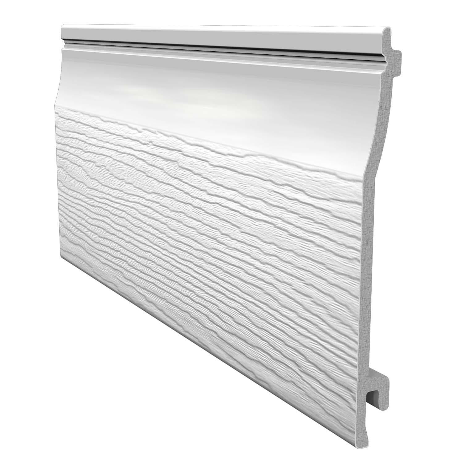 Clin pour bardage pvc blanc ral 9003 FREEFOAM Solid 3.95 m | Leroy Merlin