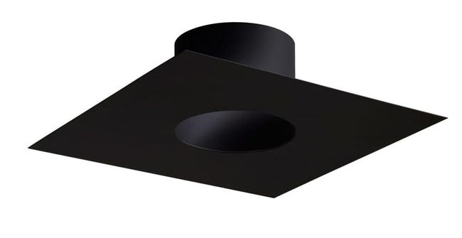 Plaque de finition carree pour tubage POUJOULAT Diam.130 mm noir ... Plaque de finition carree pour tubage POUJOULAT Diam.130 mm noir ...