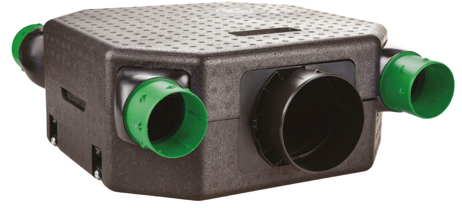 Caisson VMC simple flux hygroréglable S&P Extra plat basse conso ...