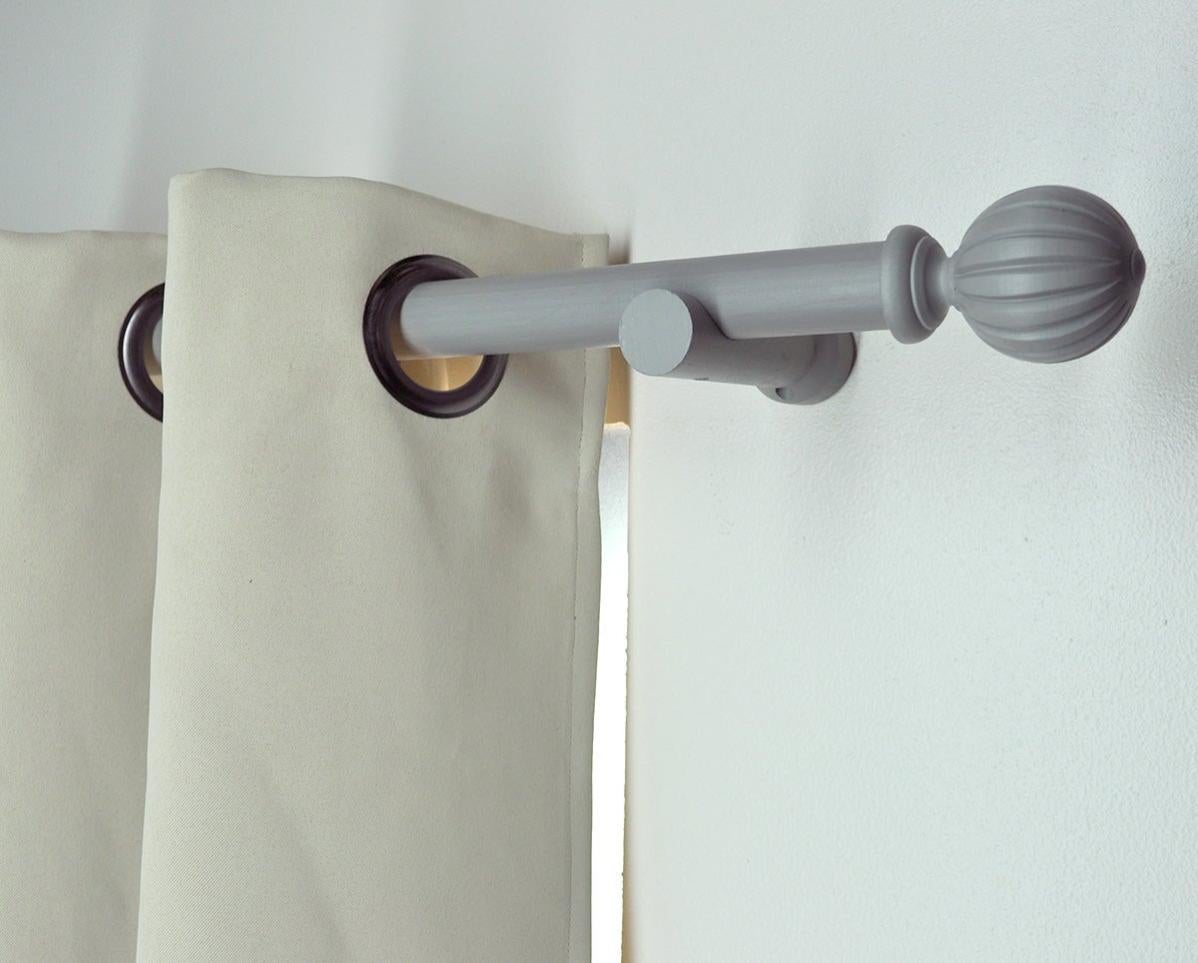 Support tringle à rideau, 28 mm gris brillant INSPIRE | Leroy Merlin