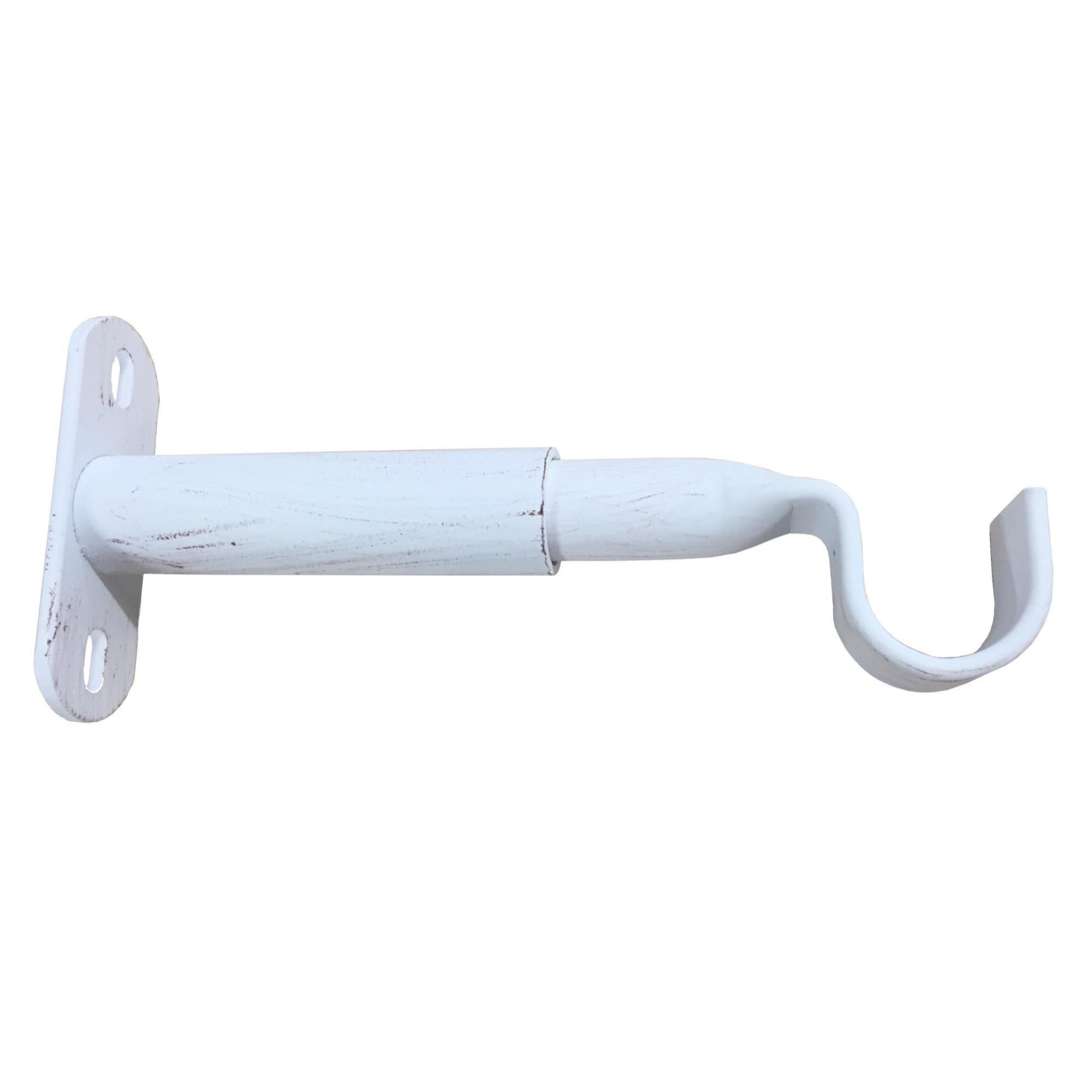 Lot de 2 supports extensibles tringle à rideau Cosy, 20 mm blanc patiné INSPIRE | Leroy Merlin