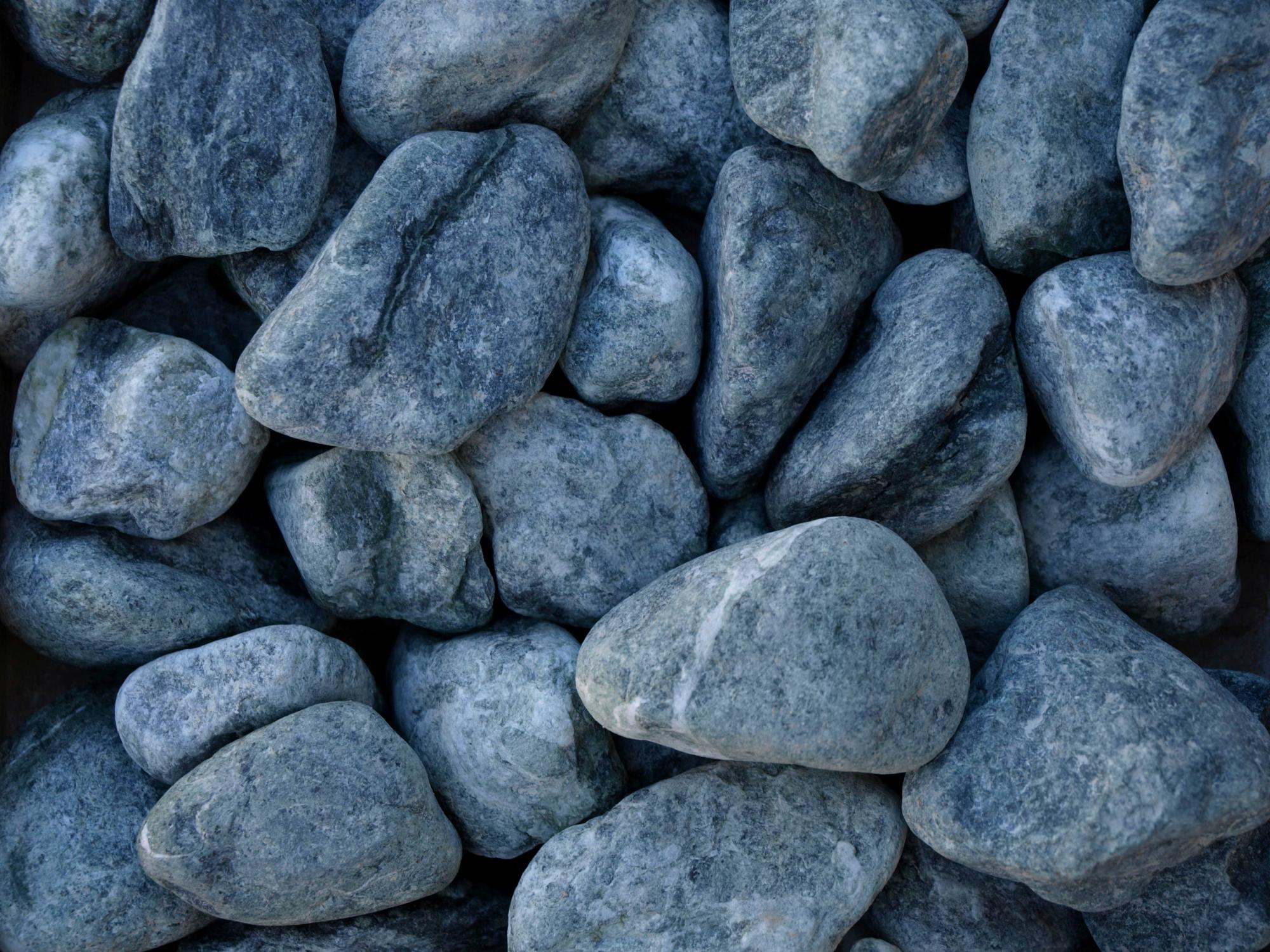 Galets pierre naturelle vert 40/60 mm, 25 kg | Leroy Merlin