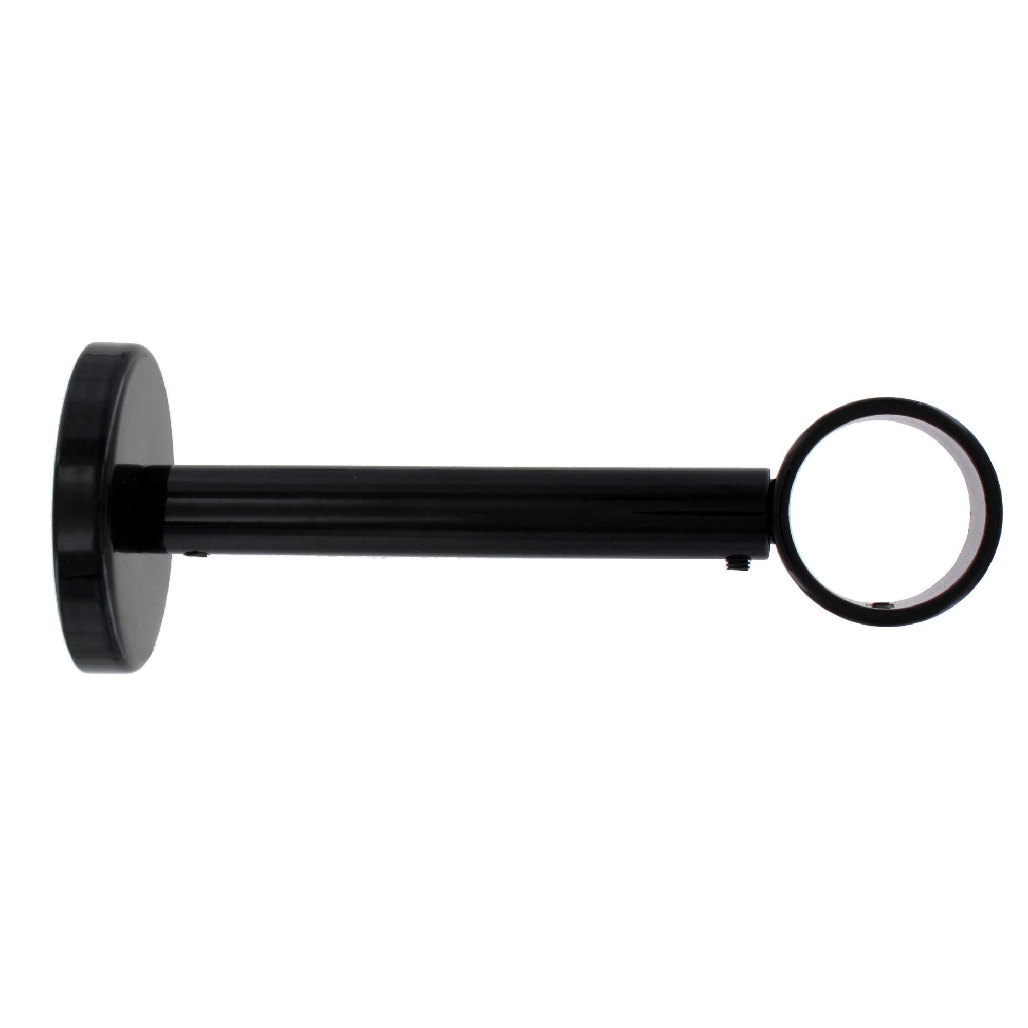Support extensible tringle à rideau City, 28 mm noir brillant INSPIRE ...