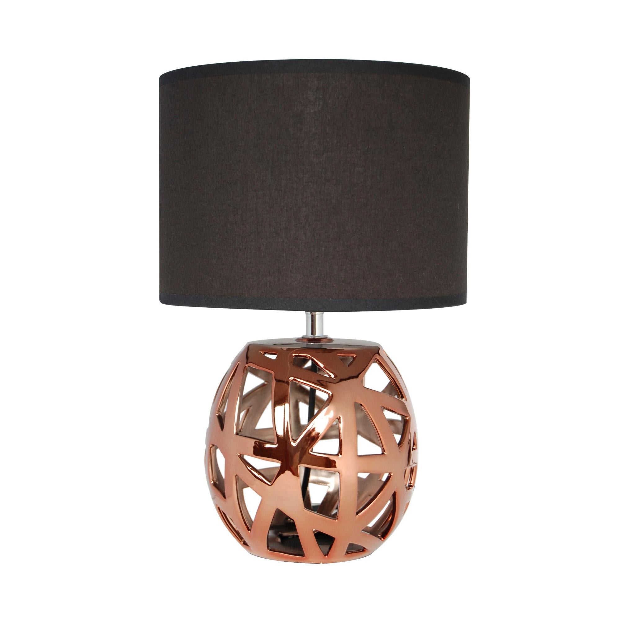 Lampe, E14 max 40 W céramique cuivre, SEYNAVE Yanis | Leroy Merlin