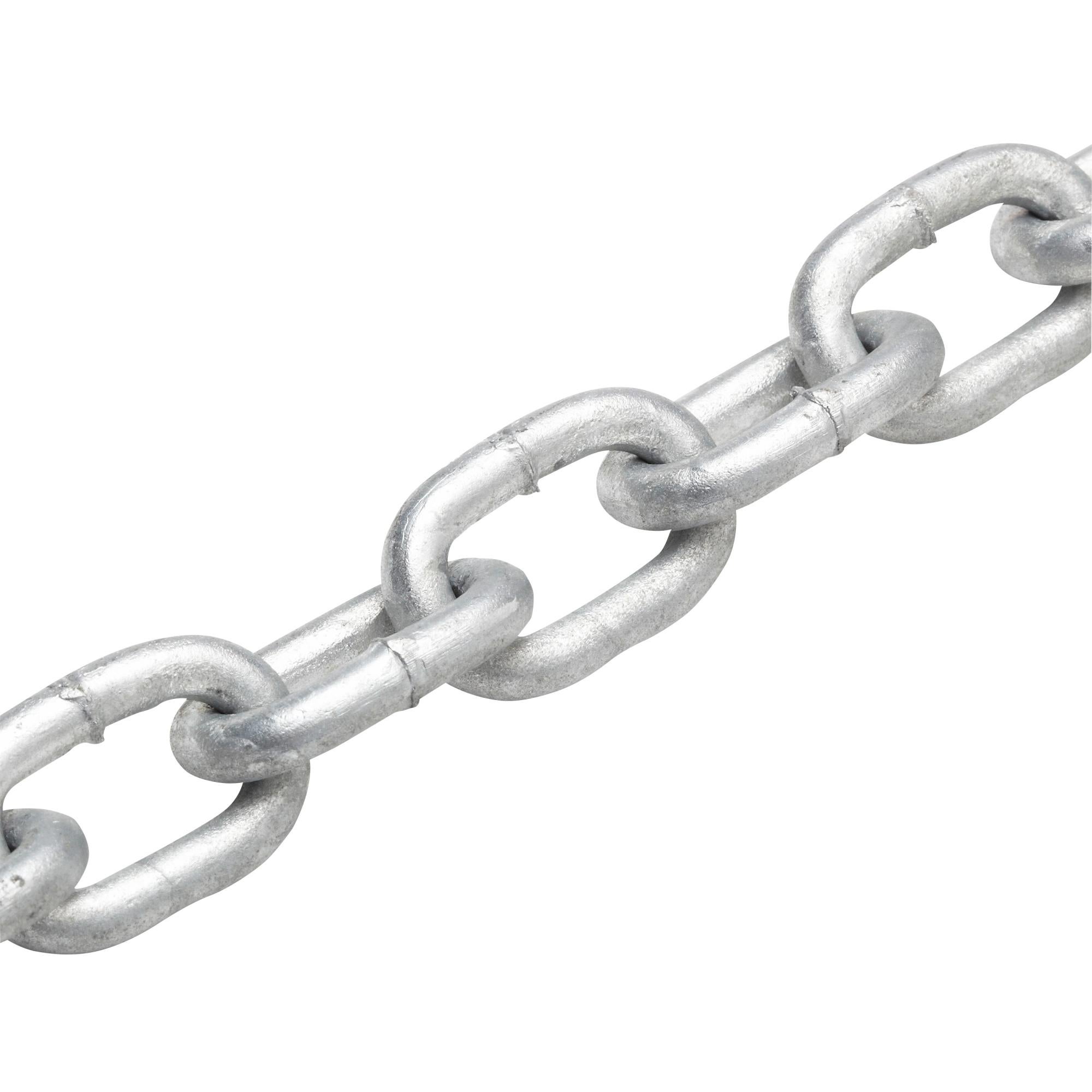 Chaîne acier soudée STANDERS, Diam.6 x l.20 mm, vente au mètre | Leroy ...