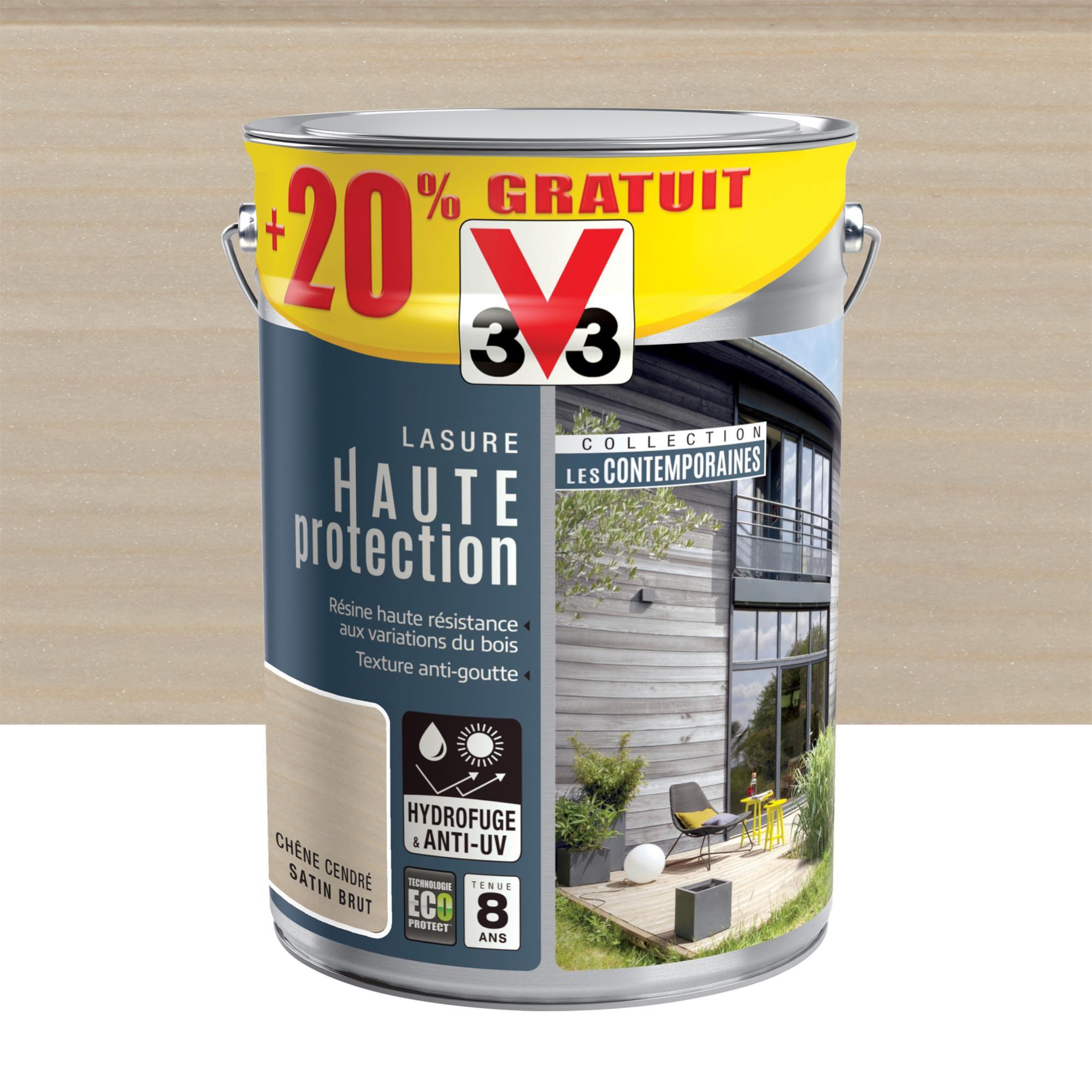 Lasure V33 Hp les contemporaines 8 ans chêne cendré satiné 5L+20% ...