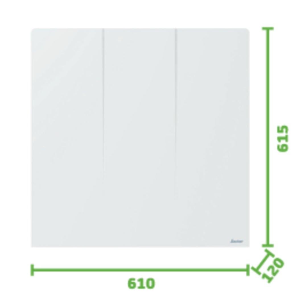 Radiateur électrique connecté inertie sèche 1500W SAUTER Gyali ...