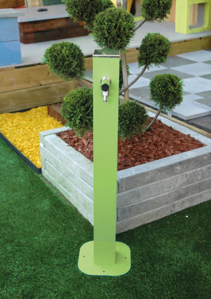 Fontaine robinet en aluminium vert anis | Leroy Merlin