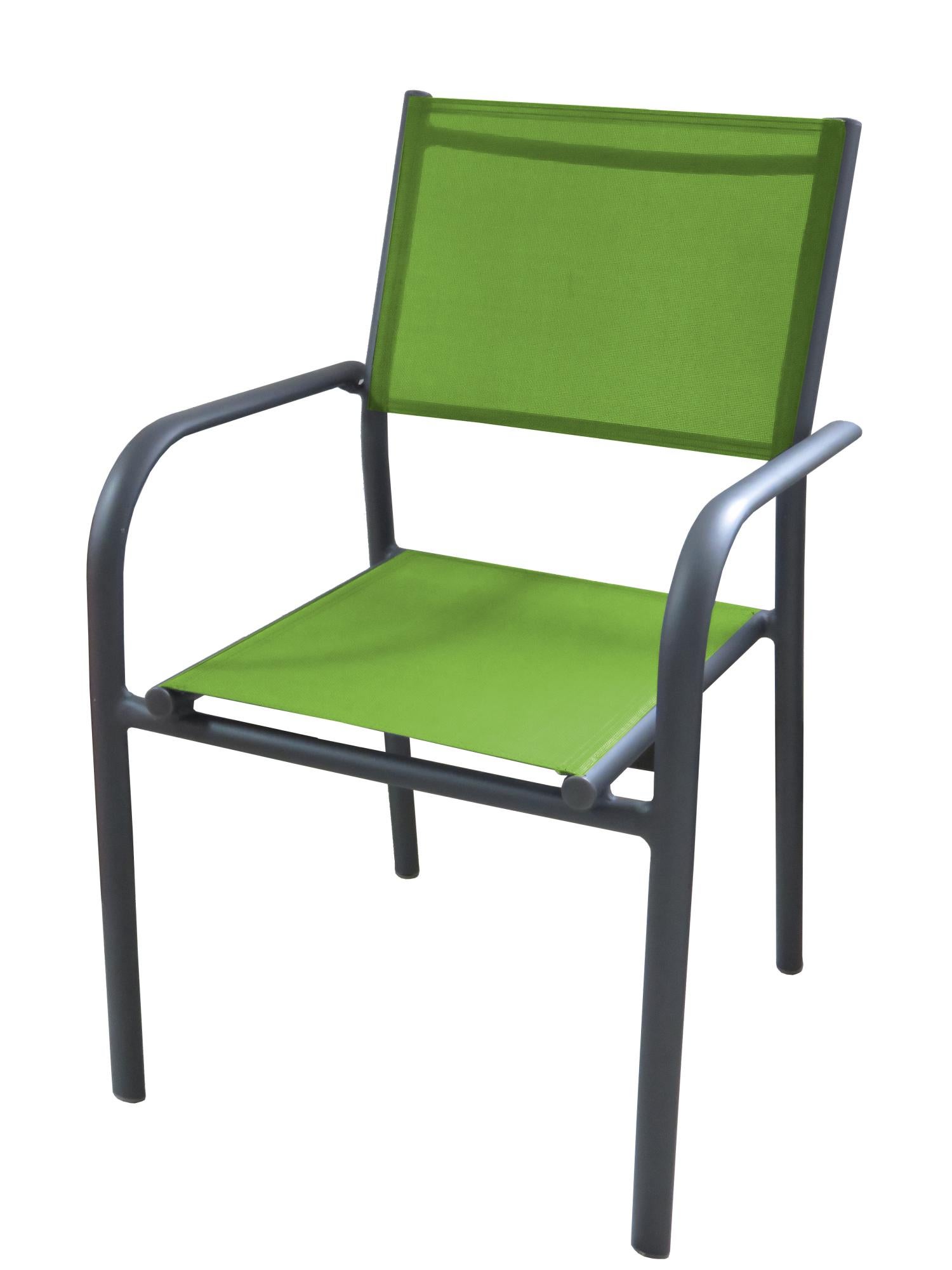 Fauteuil de jardin en aluminium Duca vert | Leroy Merlin