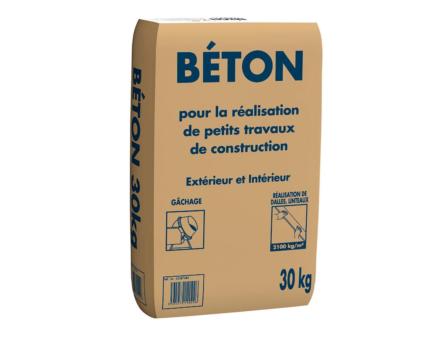Béton gris PRB, 30 kg | Leroy Merlin