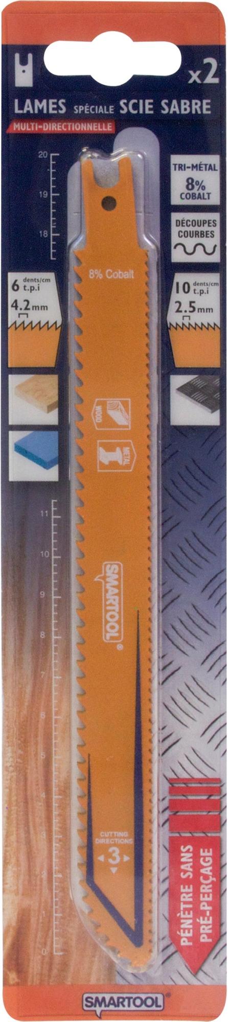 Lot de 2 lames SMARTOOL TECHNIC | Leroy Merlin