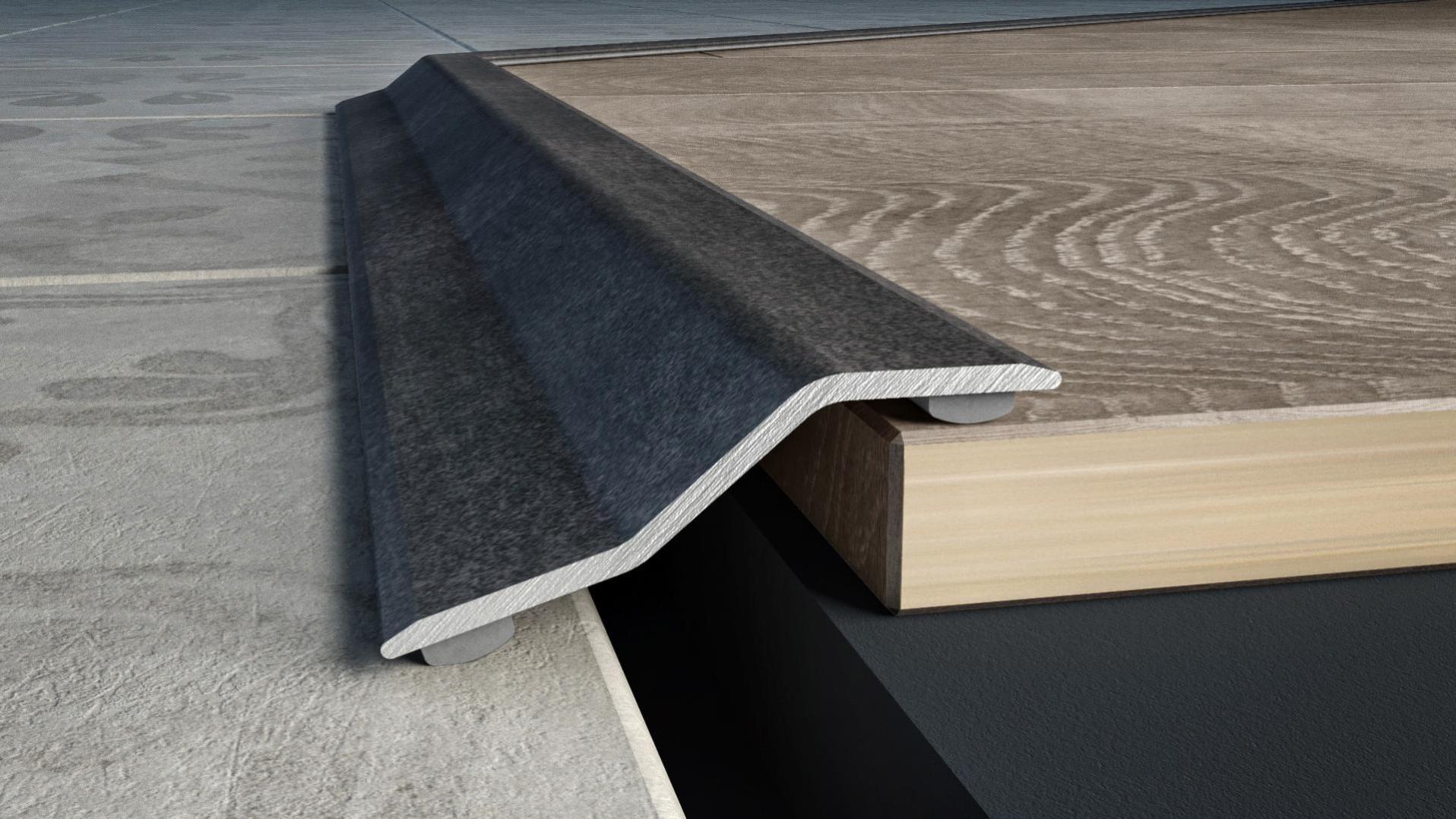 Barre de seuil noir vieilli, L.83 cm x l.30 mm | Leroy Merlin