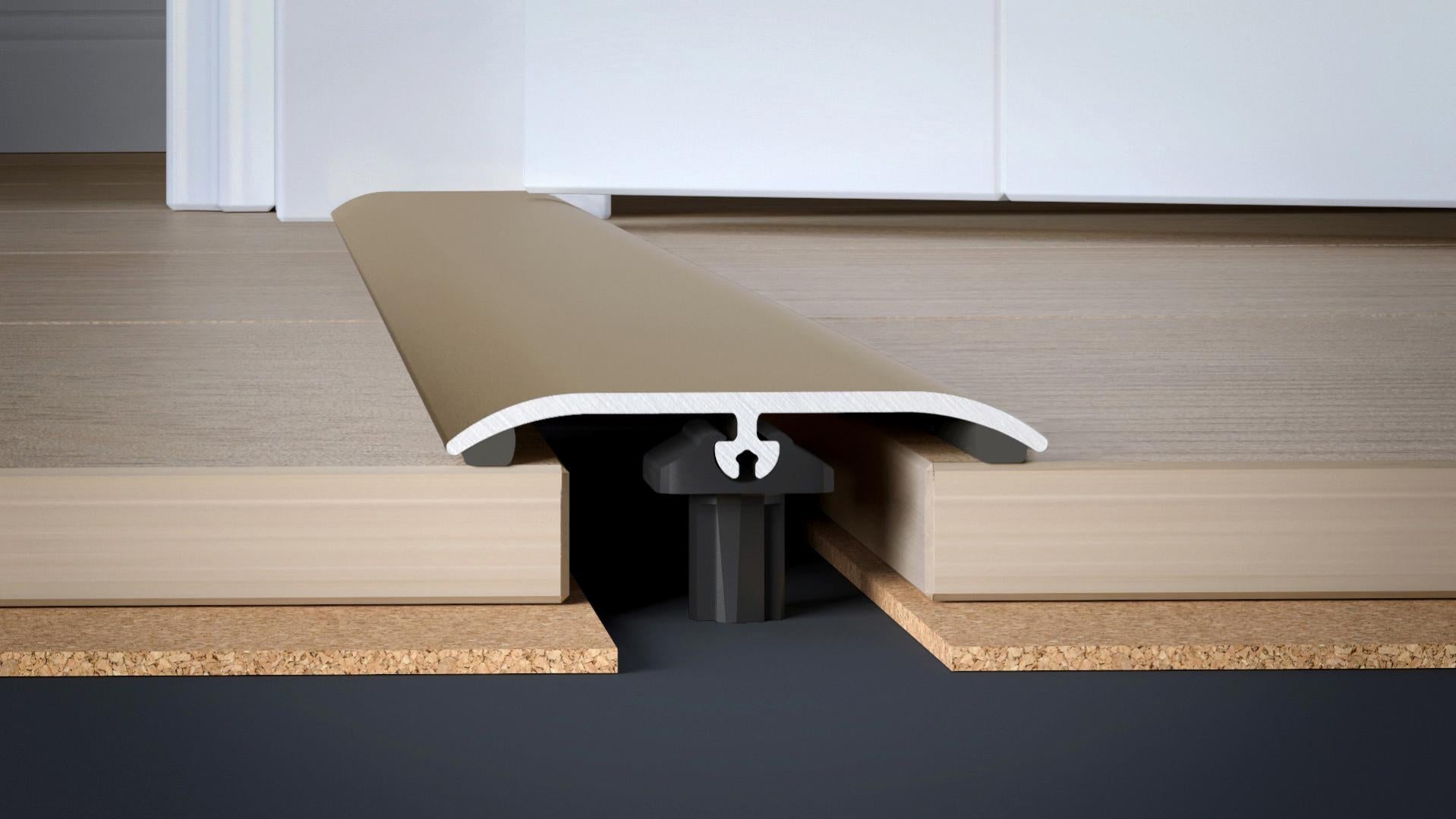 Barre de seuil 4 en 1, l.37 mm x L.83 cm bronze foncé | Leroy Merlin