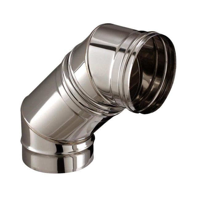 Coudes pour conduit de raccordement poêle et cheminée | Leroy Merlin