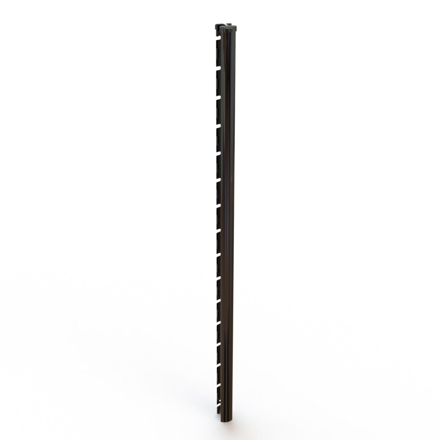 Poteau à encoche Quixolid + noir, H.127.5 | Leroy Merlin