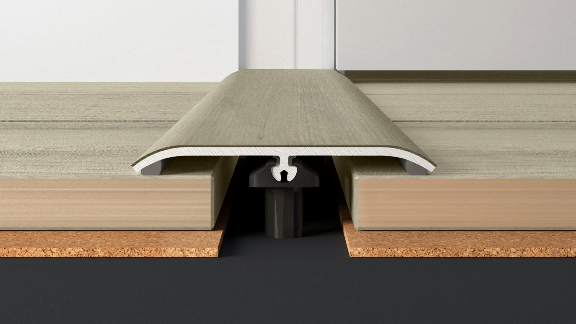 Barre de seuil plaqué chêne naturel pour parquet, L.83 cm x l.47.7 mm ...