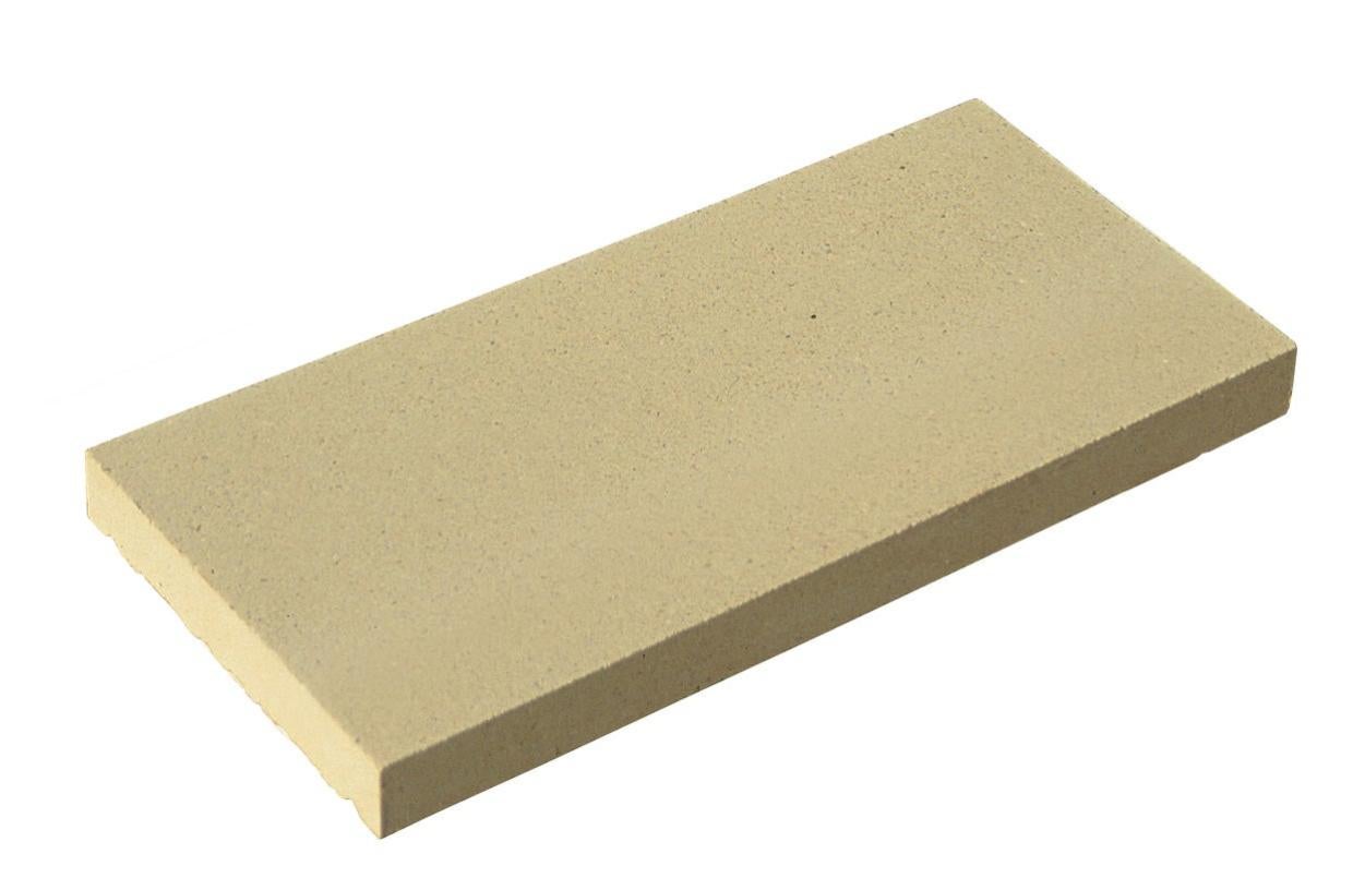 Couvre-mur plat Classique lisse ton pierre, H.4 x l.28 x P.49 cm ...