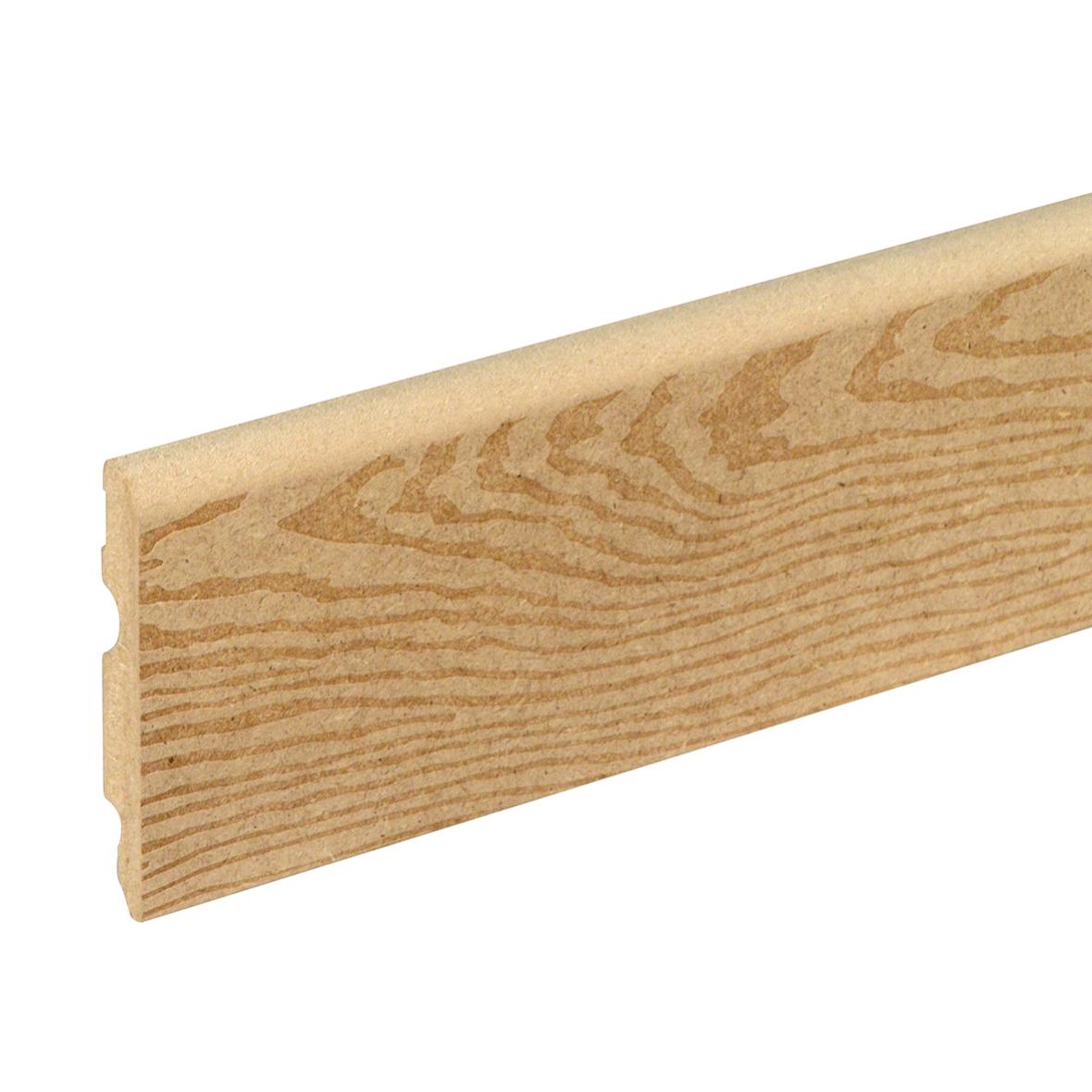 Plinthe en Mdf avec un décor structuré en imitation chêne 15x80mm L 2 ...